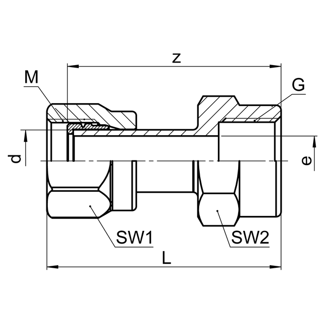 SERTO | Adjustable female adaptor union
