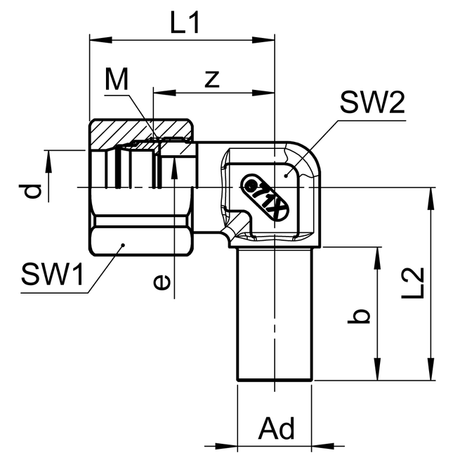SERTO | Adjustable elbow union