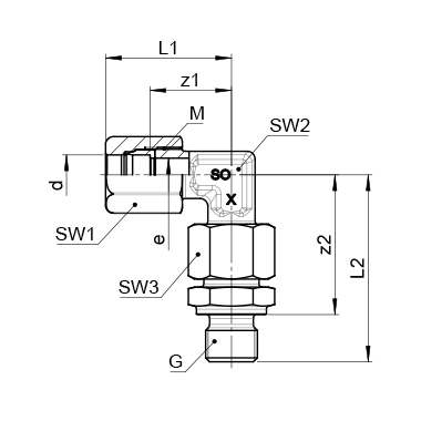 SERTO | Adjustable elbow union