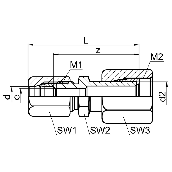 SERTO | Adjustable reduction union pre-assembled