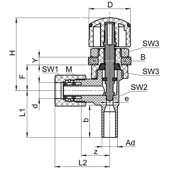 SERTO | Elbow regulating valve