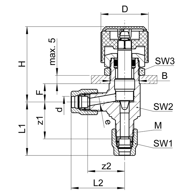 SERTO | Elbow regulating valve