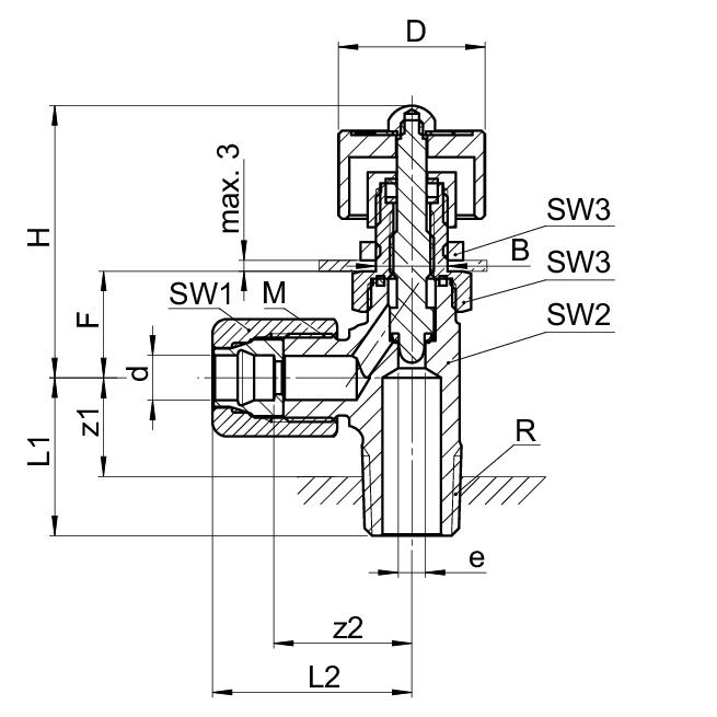SERTO | Elbow fine regulating valve