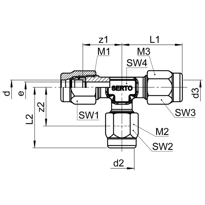 SERTO | Tee reduction union