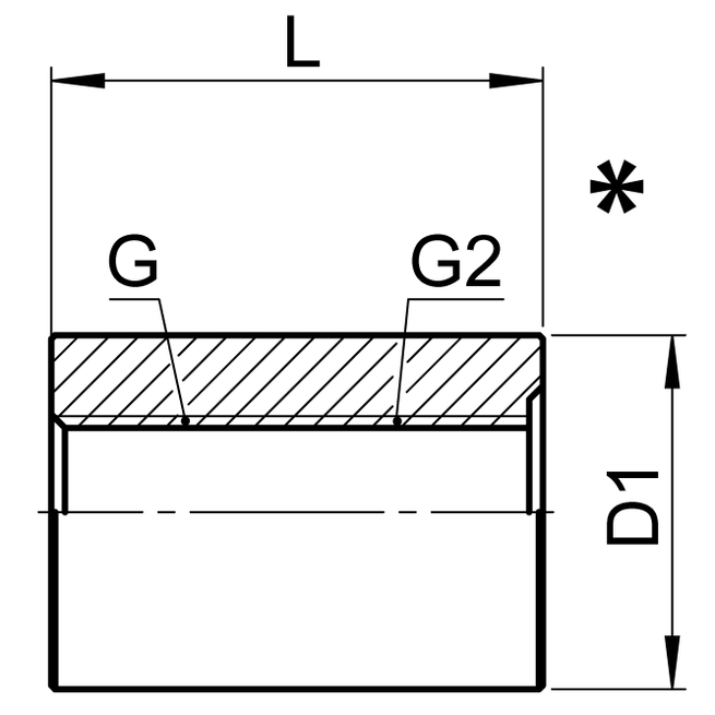 SERTO | Threaded socket long G